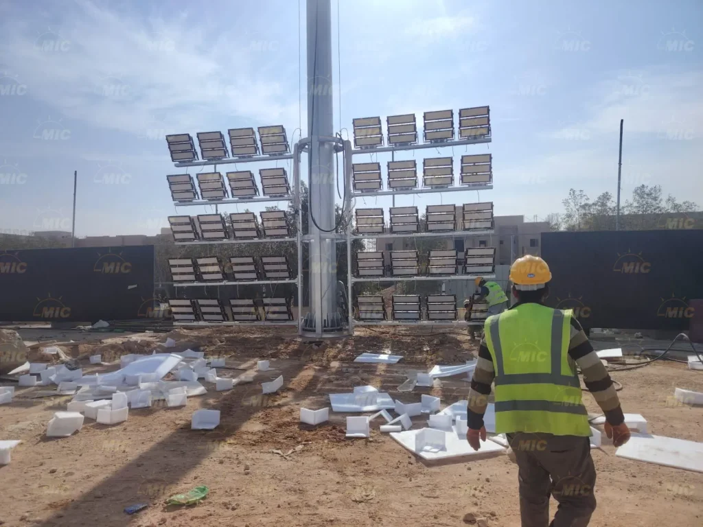 2000W LED High Mast Lighting Project in Saudi Arabia | Airport LED ...