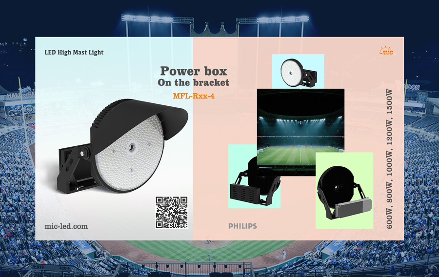 DMX/DALI Driver box on bracket flood light - Mic LED